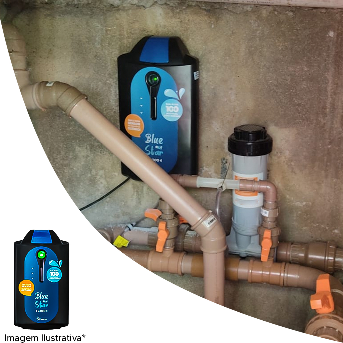 Gerador De Ozonio Linha Blue Star 2.000 50 Mil Litros 12x Sem Juros