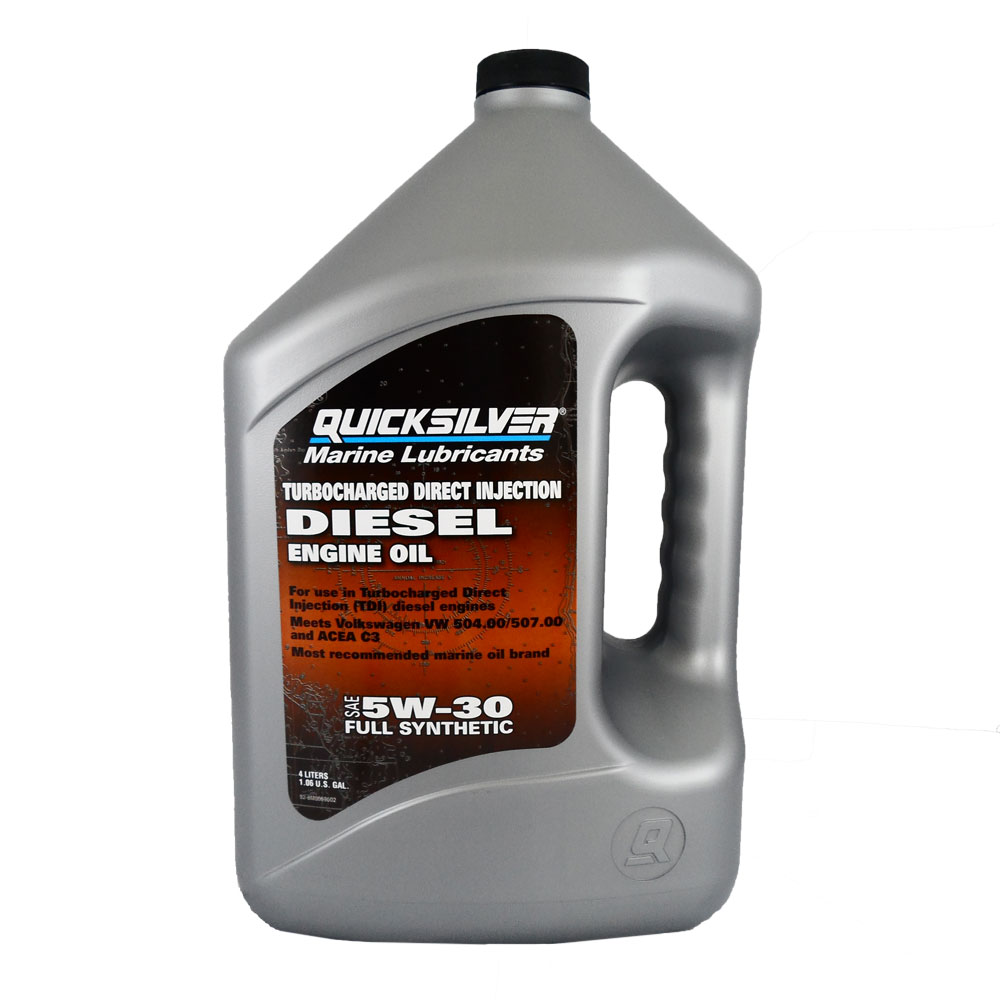 Óleo Quicksilver Diesel Tdi 5W-30 Galão 4L - Velamar Náutica