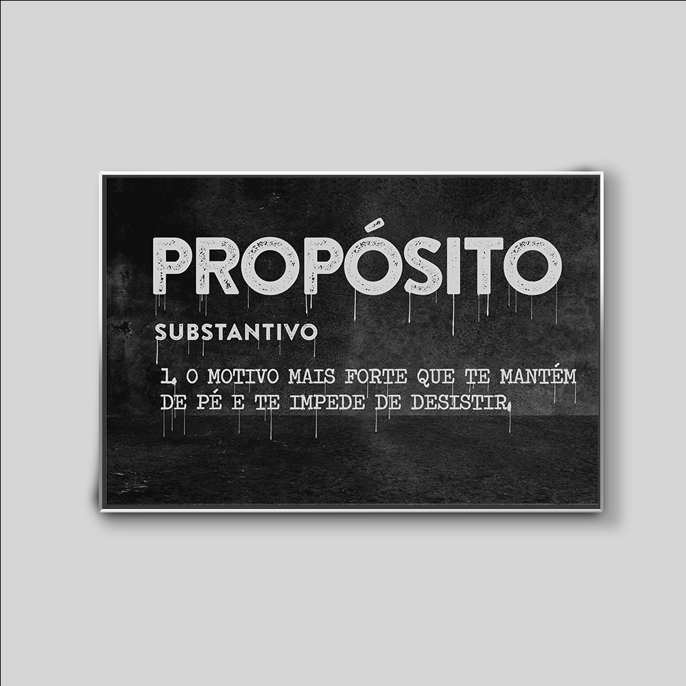 Tela Canvas - Propósito - Pinheiro Quadros