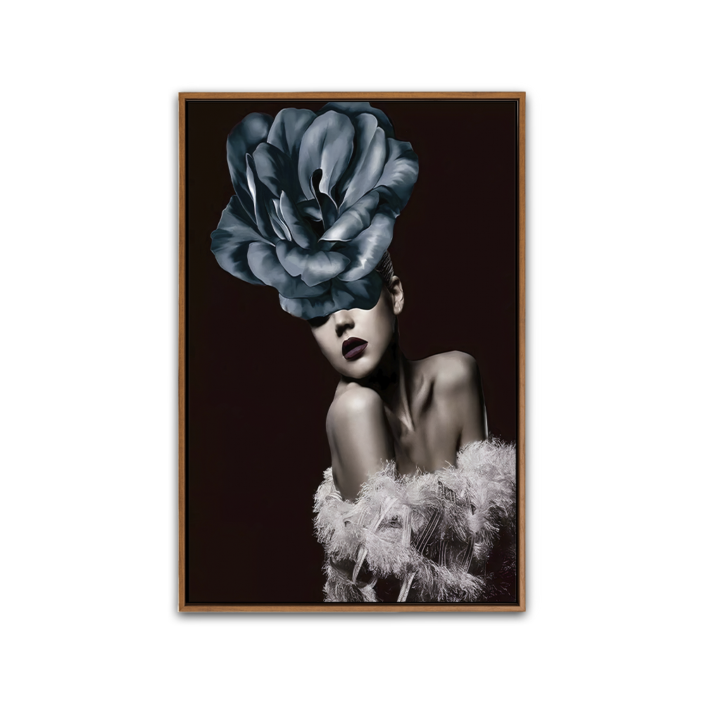 Tela Canvas - woman flowers - Pinheiro Quadros