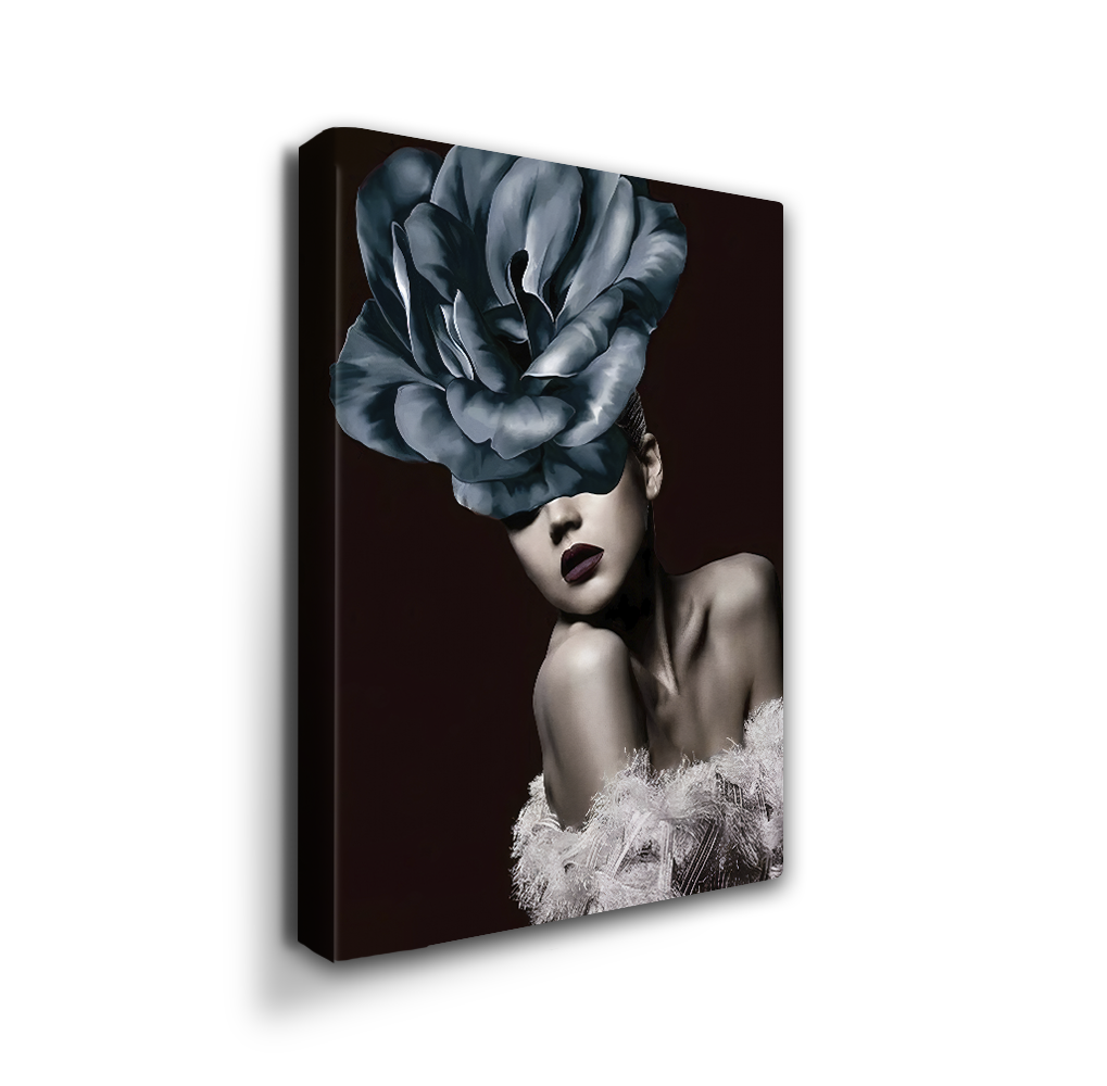 Tela Canvas - woman flowers - Pinheiro Quadros