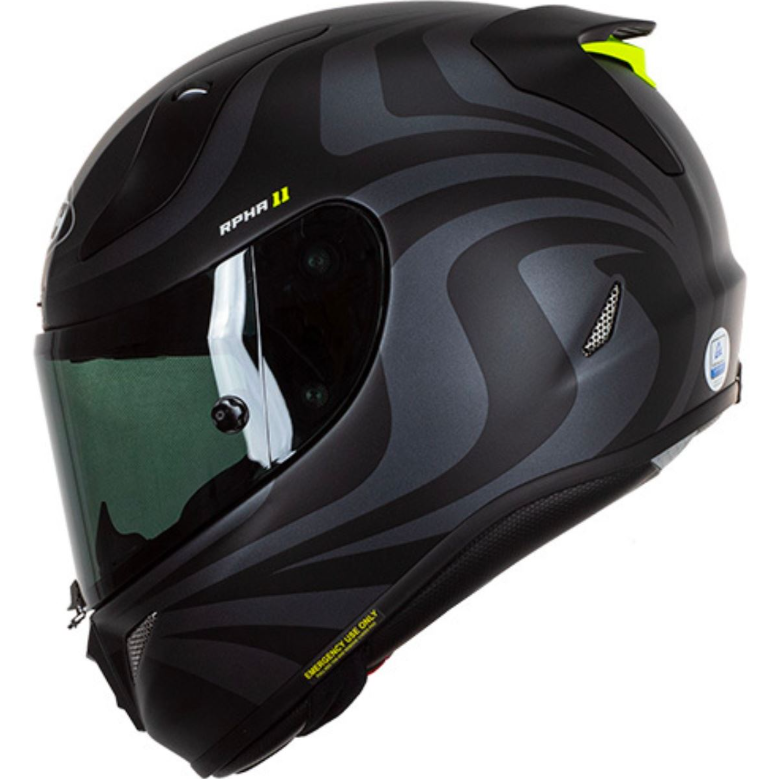 CAPACETE HJC RPHA 11 ELDON CINZA E VERDE - Pilotaggio Motowear