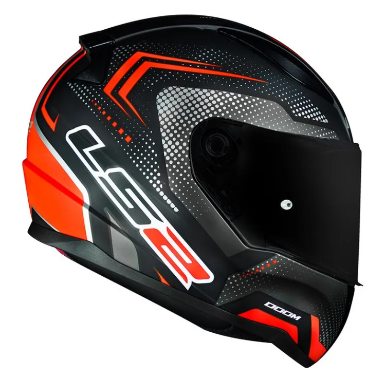 Capacete LS2 Rapid FF353 Doom Matte Blk/Red