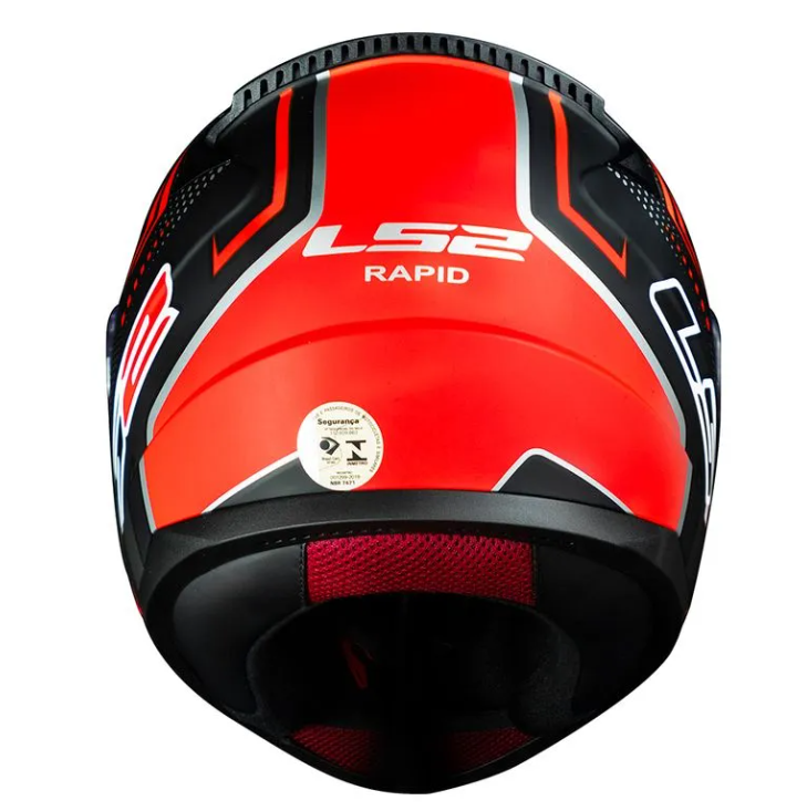 Capacete LS2 Rapid FF353 Doom Matte Blk/Red