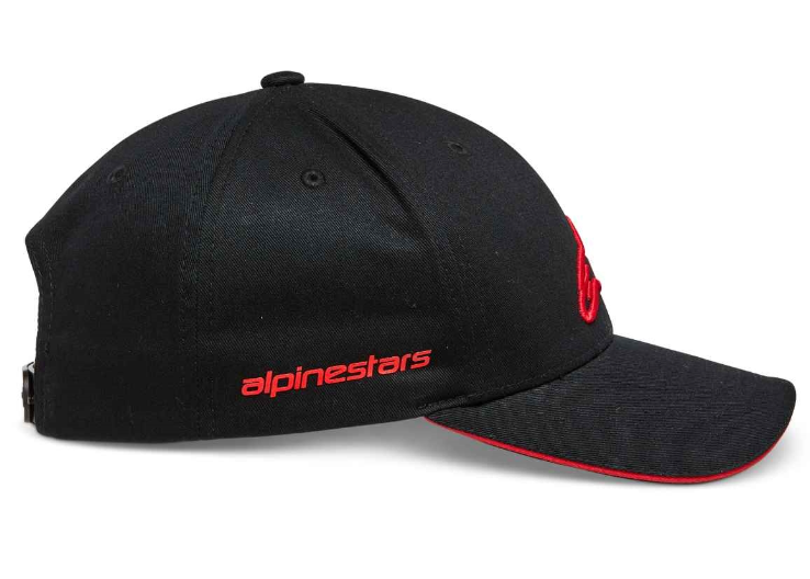 Boné Alpinestars Rostrum Preto/Vermelho