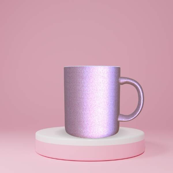 CANECA SUBLIMÁTICA GLITTER ROSÊ - CASA DA SUBLIMAÇÃO CURITIBA
