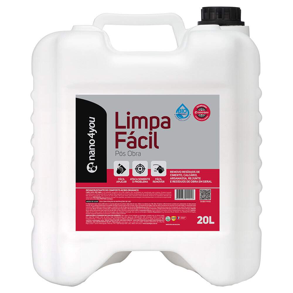 Removedor de Resíduos de Cimento Calcário Decapante Limpa Fácil Pós ...