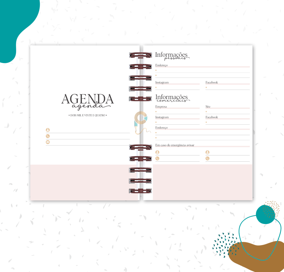 Coleção 2024 I Agenda: Beautiful - Cores Papelaria Premium Ltda