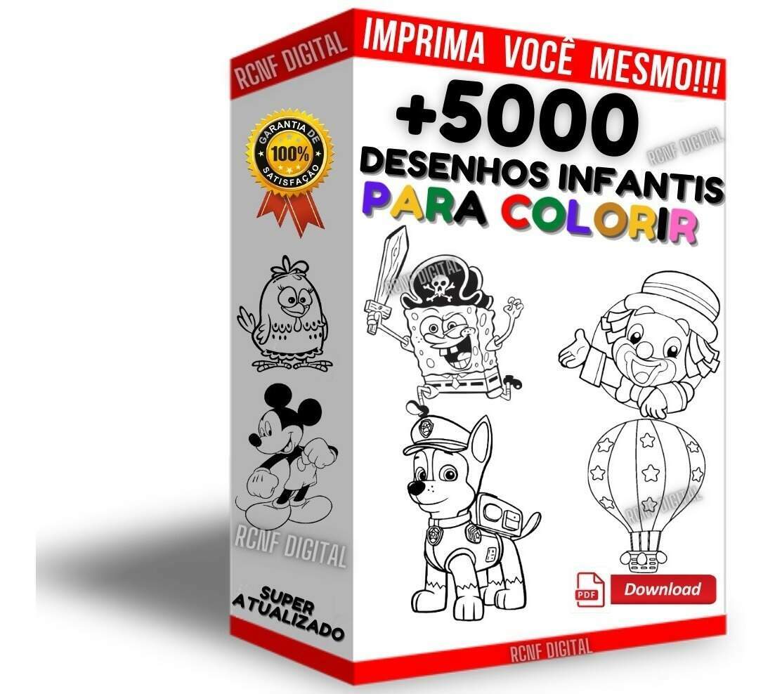 + 5000 Atividades Para Criança Colorir Em Pdf - Digital