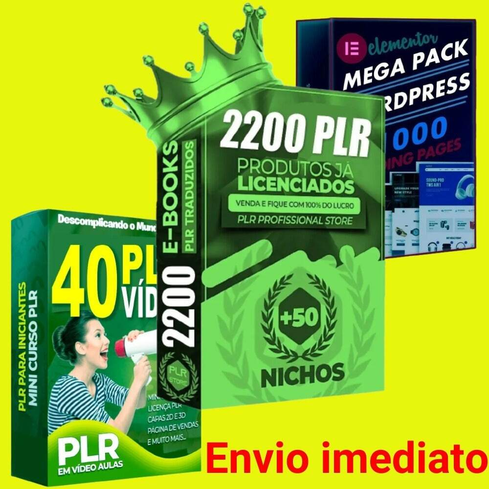 Mega Pack Plr40 Videos + 2200 Plr Liberados + 1000 Landing