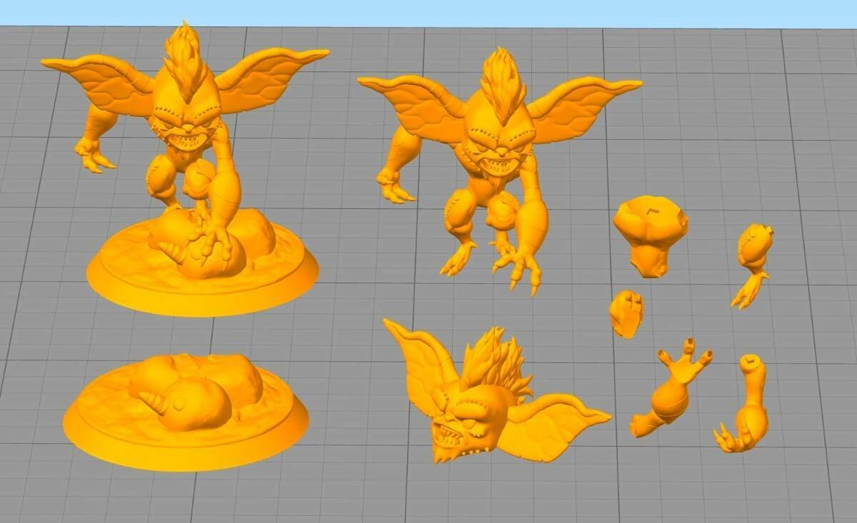 Gremlins Chibi X 2 Archivos Stl Para Impresión 3d