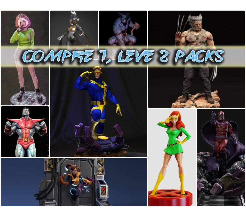 Pack Stl X-men - Impressão 3d + Atualizações