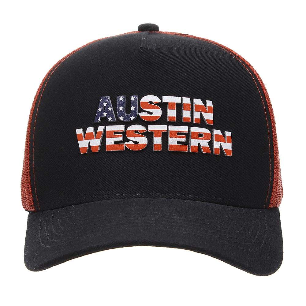 Boné Austin Western Preto com Tela 30519 - Rodeo West