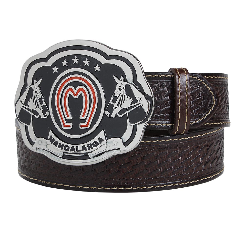 Cinto de Couro Cowboy Cow Way Marrom 22424 - Rodeo West