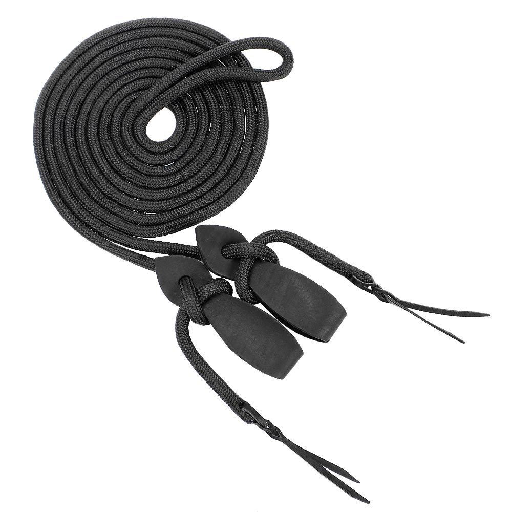 Rédea Mecate com Slobber Fabricada em Nylon Preto Rodeo West 23782 ...