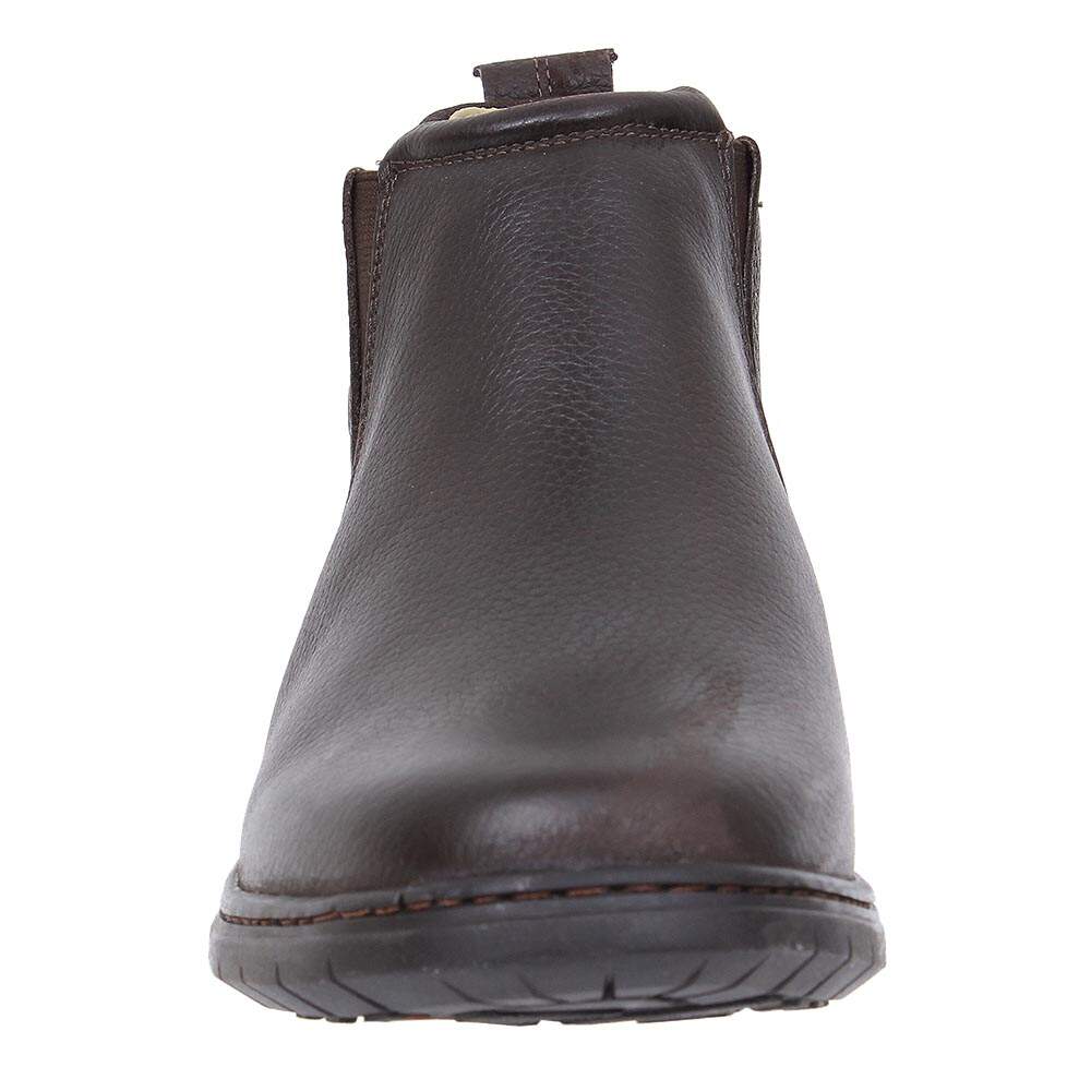 Botina Masculina Café Bico Redondo Zebu 27733 - Rodeo West