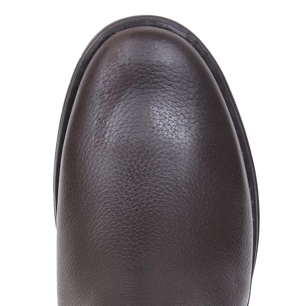 Botina Masculina Café Bico Redondo Zebu 27733 - Rodeo West