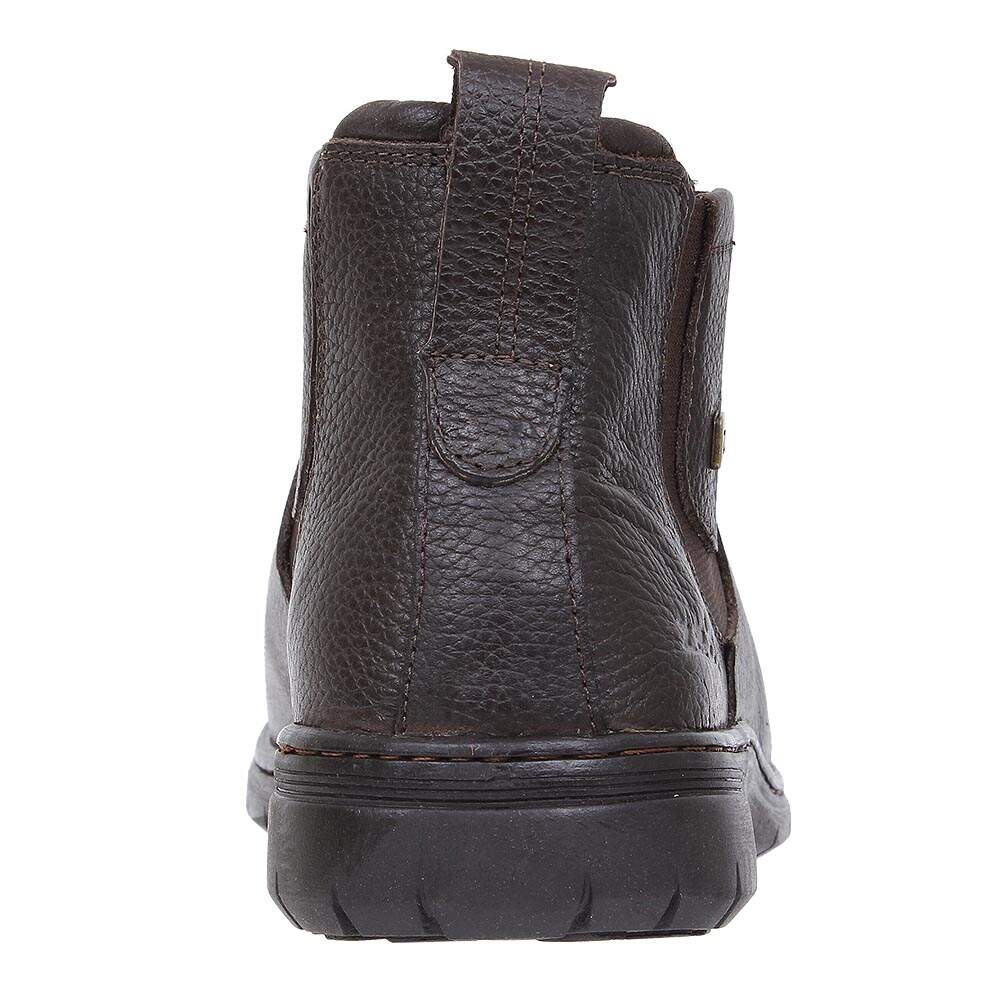 Botina Masculina Café Bico Redondo Zebu 27733 - Rodeo West