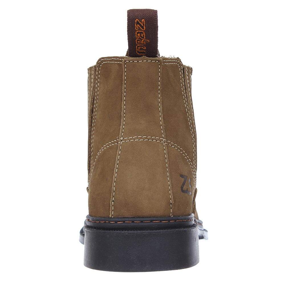 Botina Masculina Marrom Bico Redondo Zebu 28463 - Rodeo West