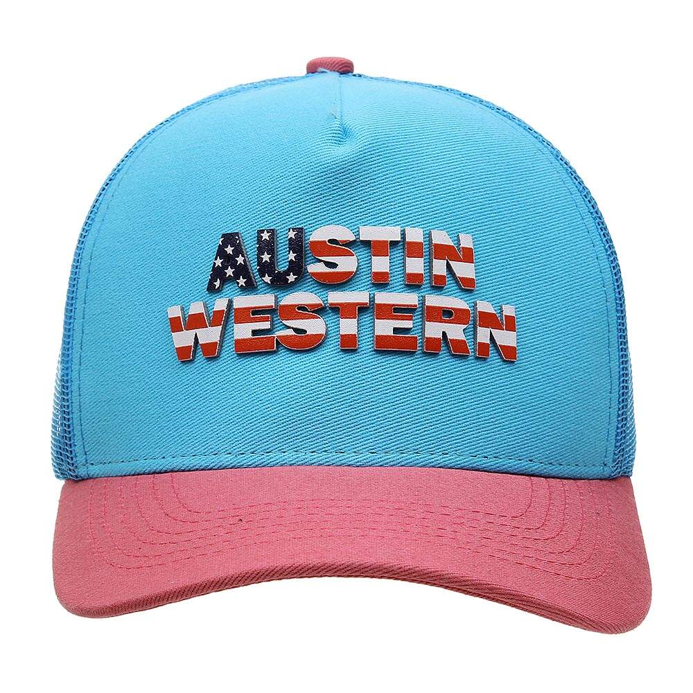 Boné Austin Western Azul com Tela 30517 - Rodeo West