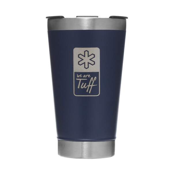Copo Térmico de Alumínio Azul Marinho com Abridor 473ml Tuff 31045 ...