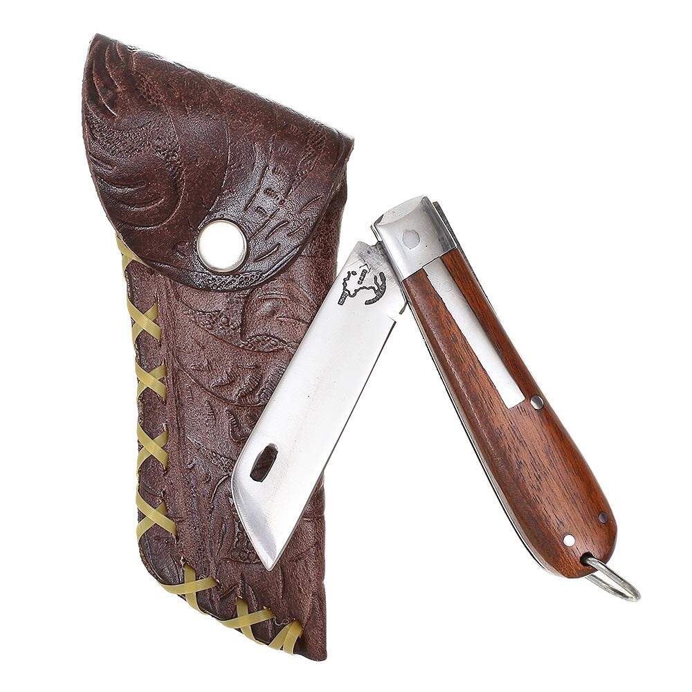 Canivete com Lâmina em Aço Inox e Cabo de Madeira Rodeo West 31506 ...