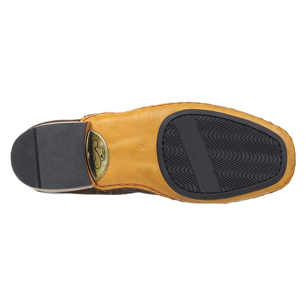 Botina Masculina Nobuck Café com Bico Quadrado Cow Way 32592 - Rodeo West