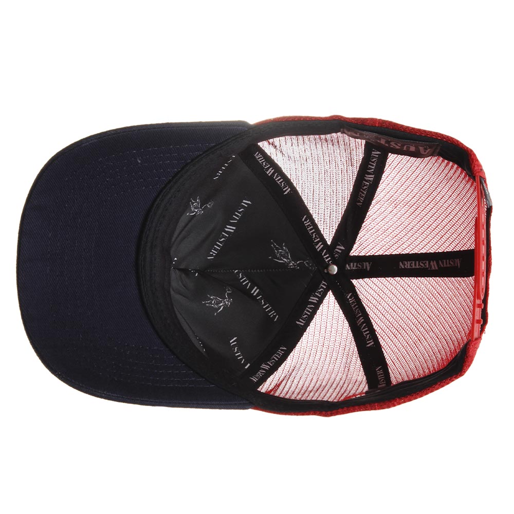 Boné Azul Marinho com Telinha Vermelha Austin Western 32854 - Rodeo West