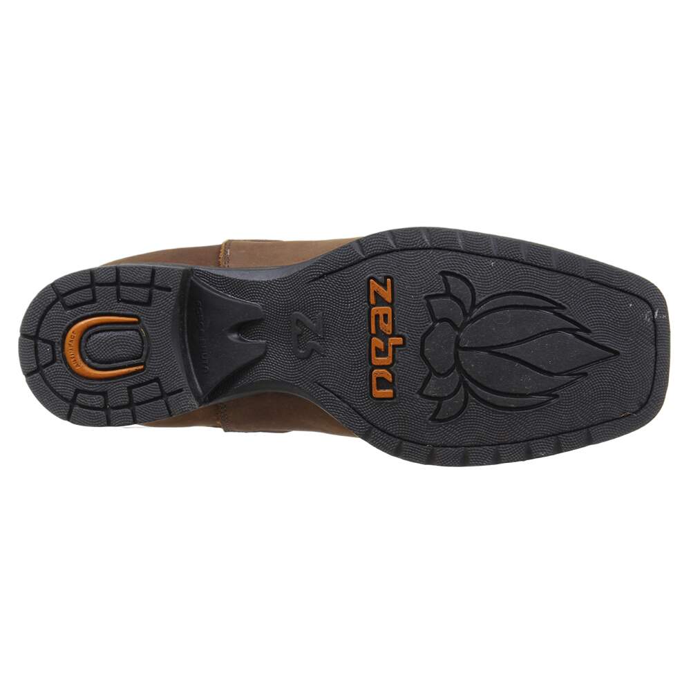 Botina Feminina Bico Quadrado Terra Zebu 33575 - Rodeo West