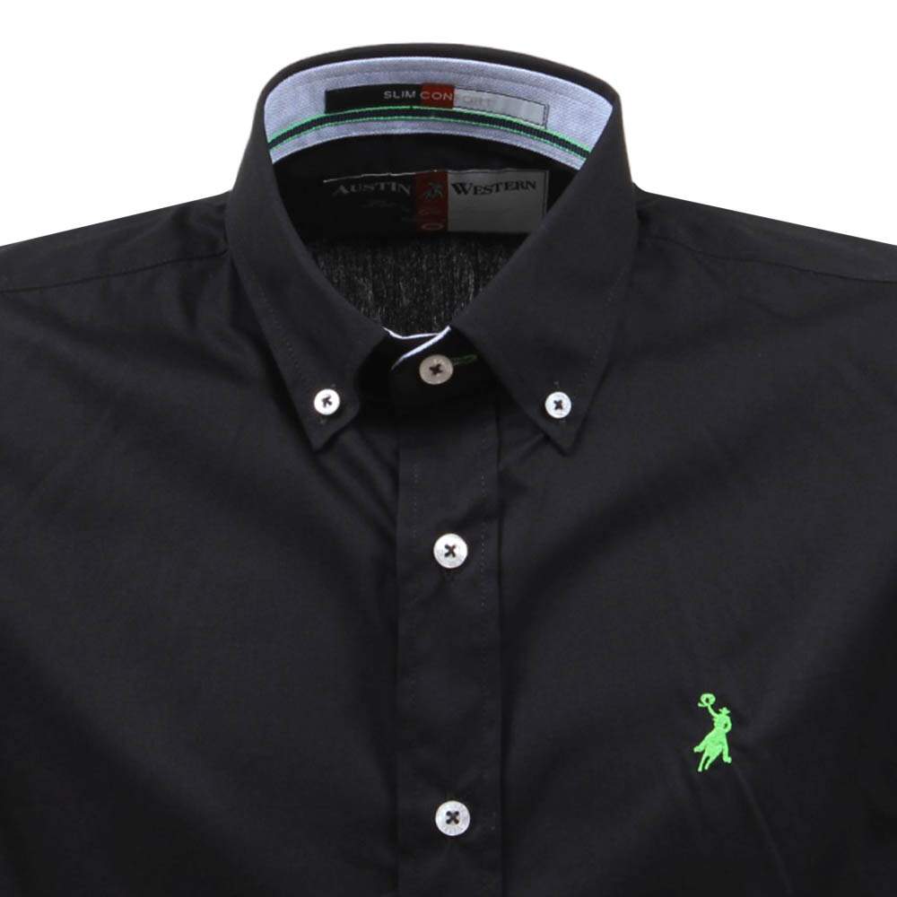 Camisa Masculina Preta Manga Longa Austin 33931 - Rodeo West