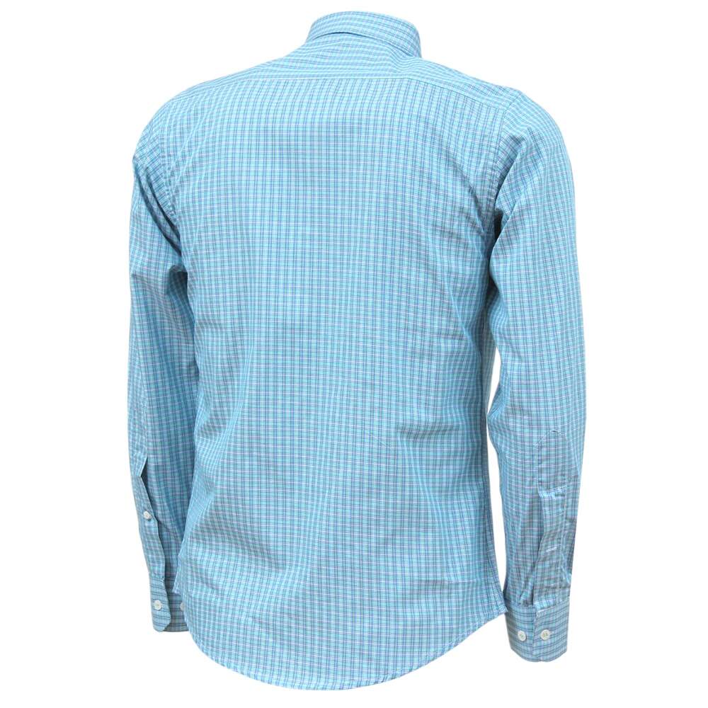 Camisa Masculina Manga Longa Xadrez Verde Austin Western 34545 - Rodeo West
