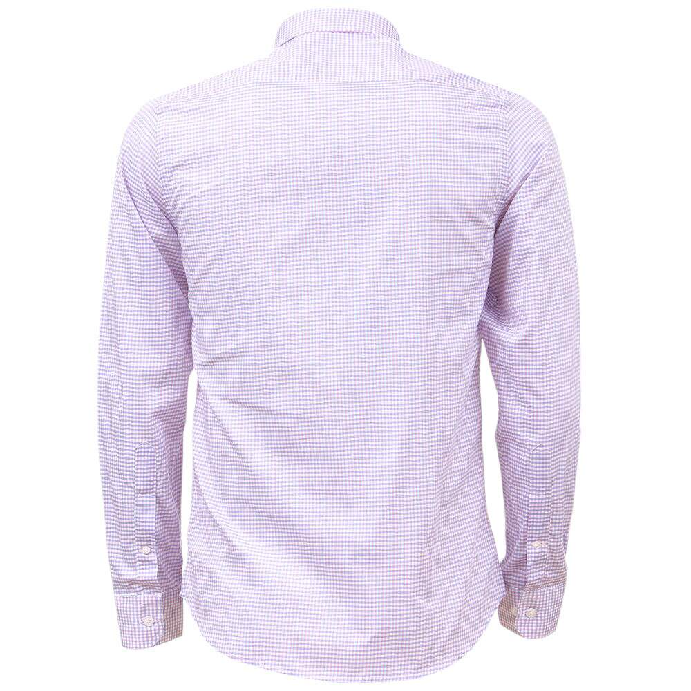 Camisa Xadrez Masculina Manga Longa Lilás Austin Western 38366 - Rodeo West