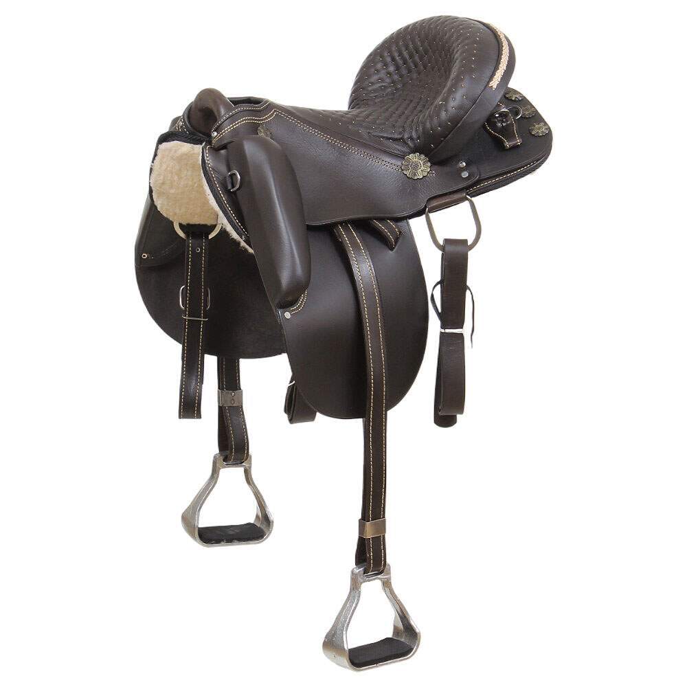 Sela para Cavalo Australiana DNA Assento 15" Bronc-Steel 38983 - Rodeo West
