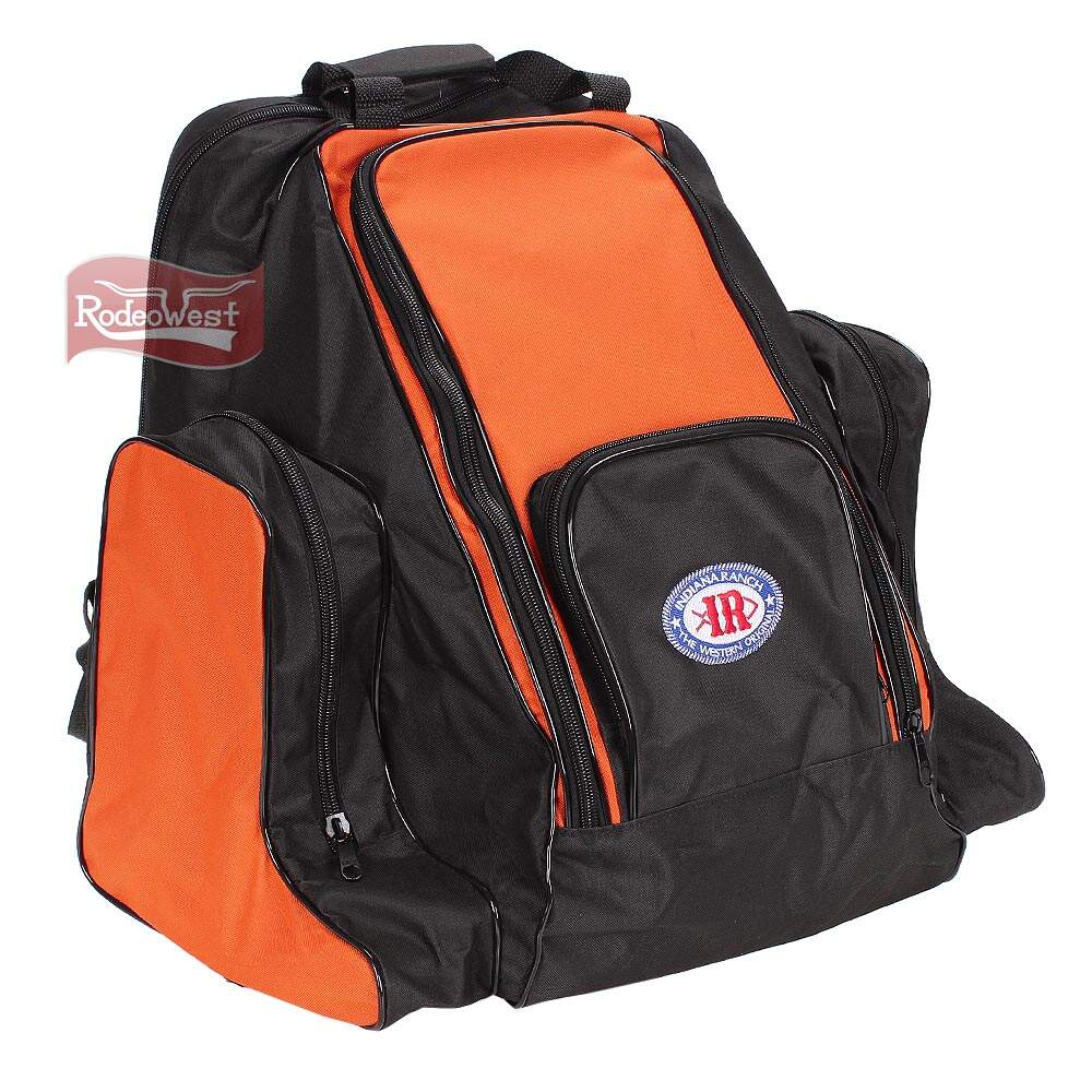 Mochila para Tralha com Porta Botas Preta/ Laranja - Indiana Ranch ...
