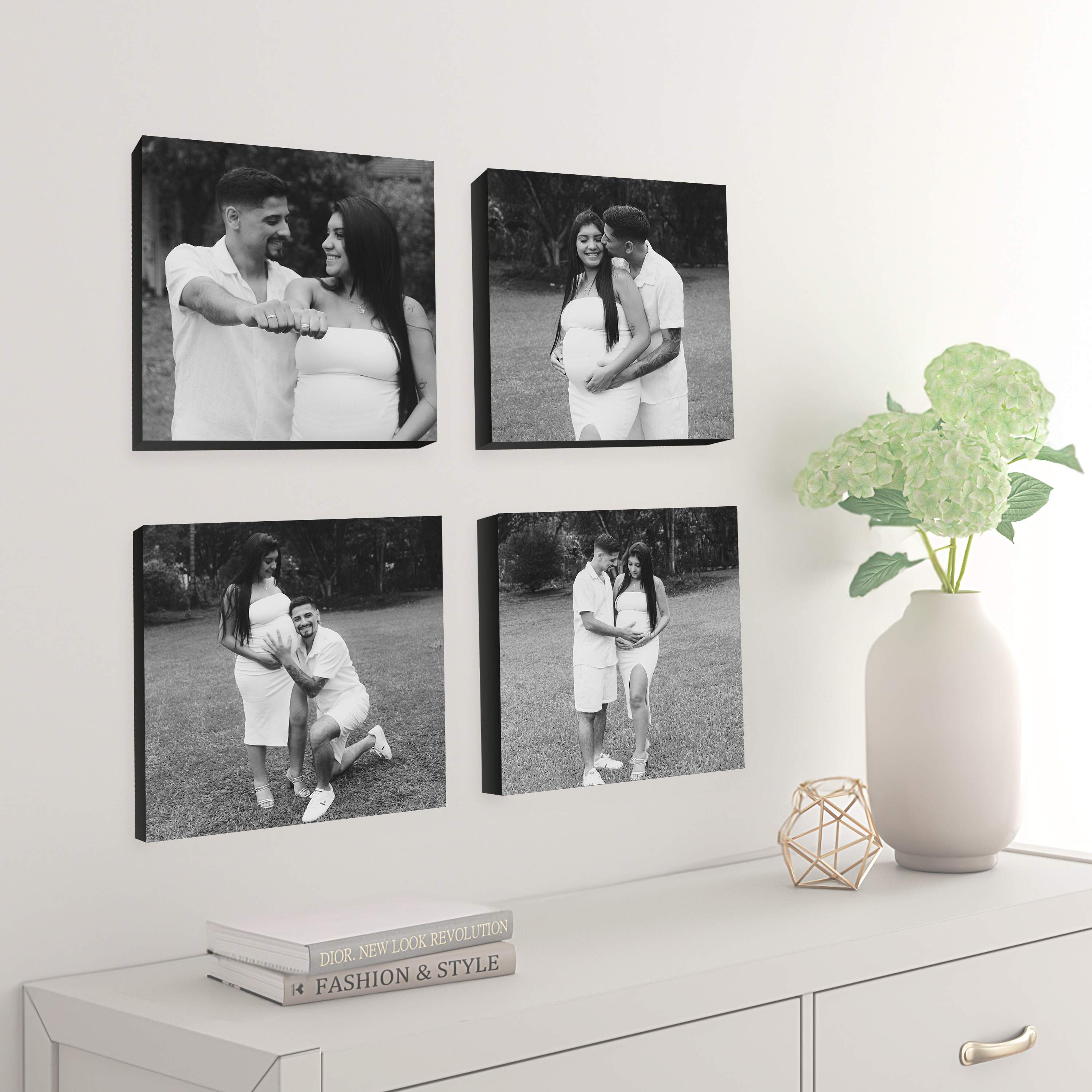 Kit 4 Quadros MDF 20x20 - Foto City