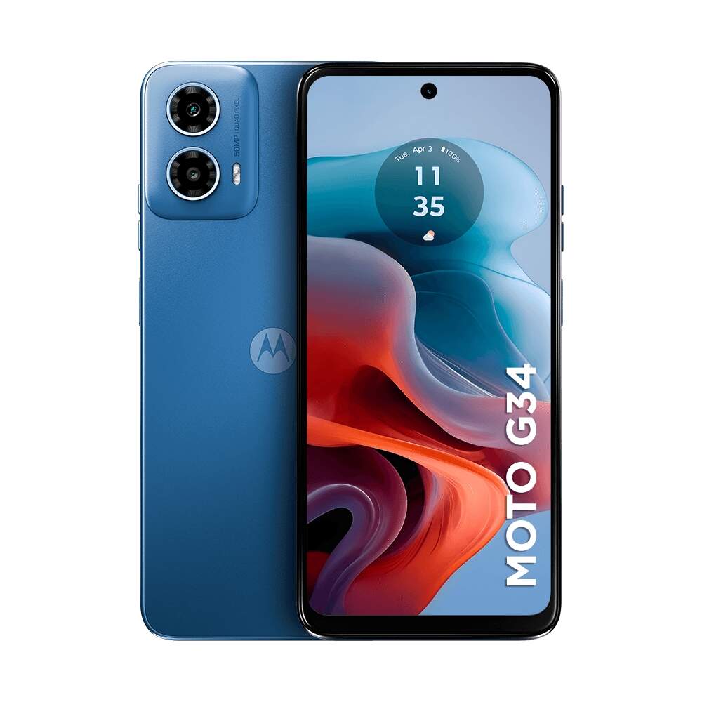 Moto g34 256GB Azul - Sou como novo