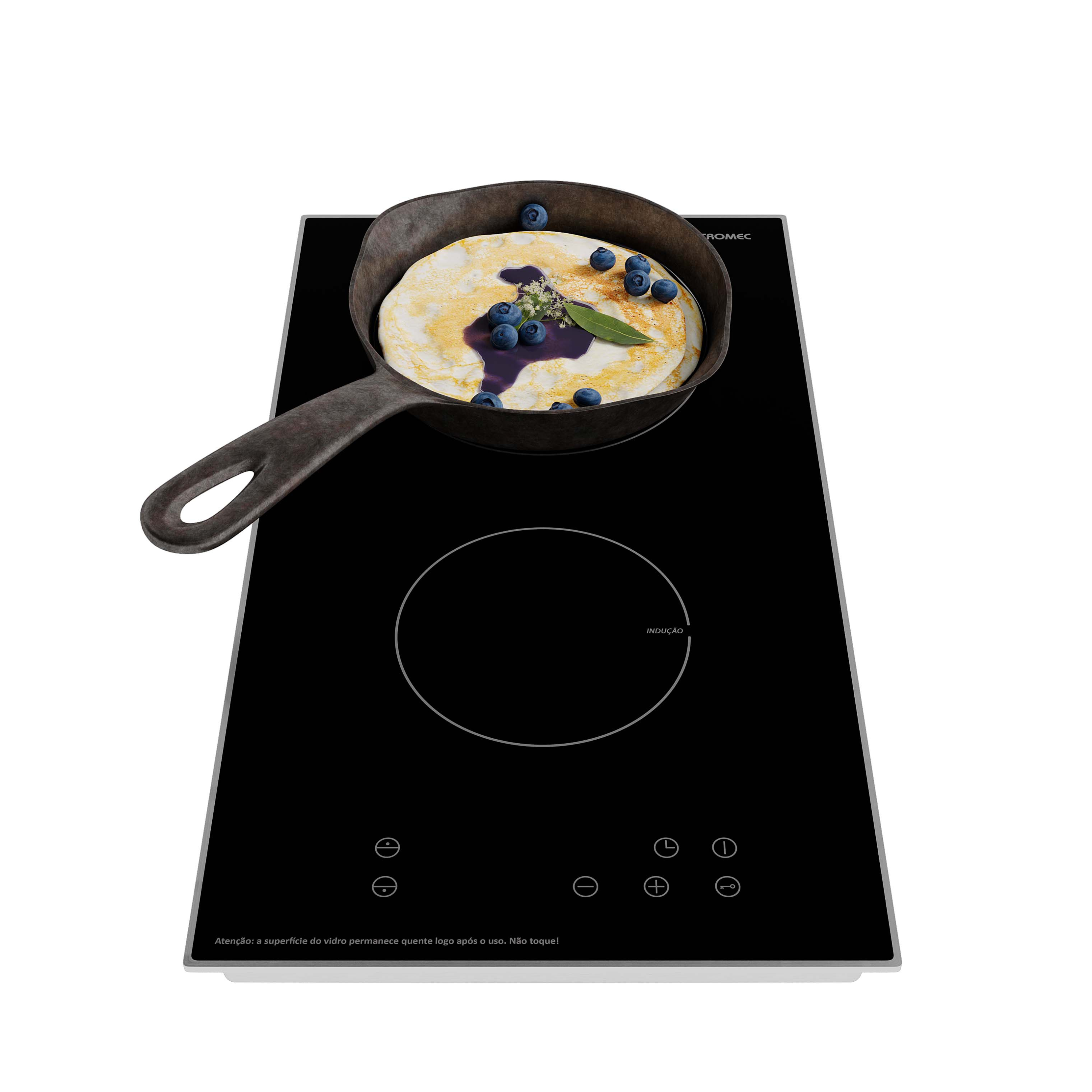 Cooktop Dominó Quadratto Indução 2 Queimadores 30cm 220V Elettromec ...