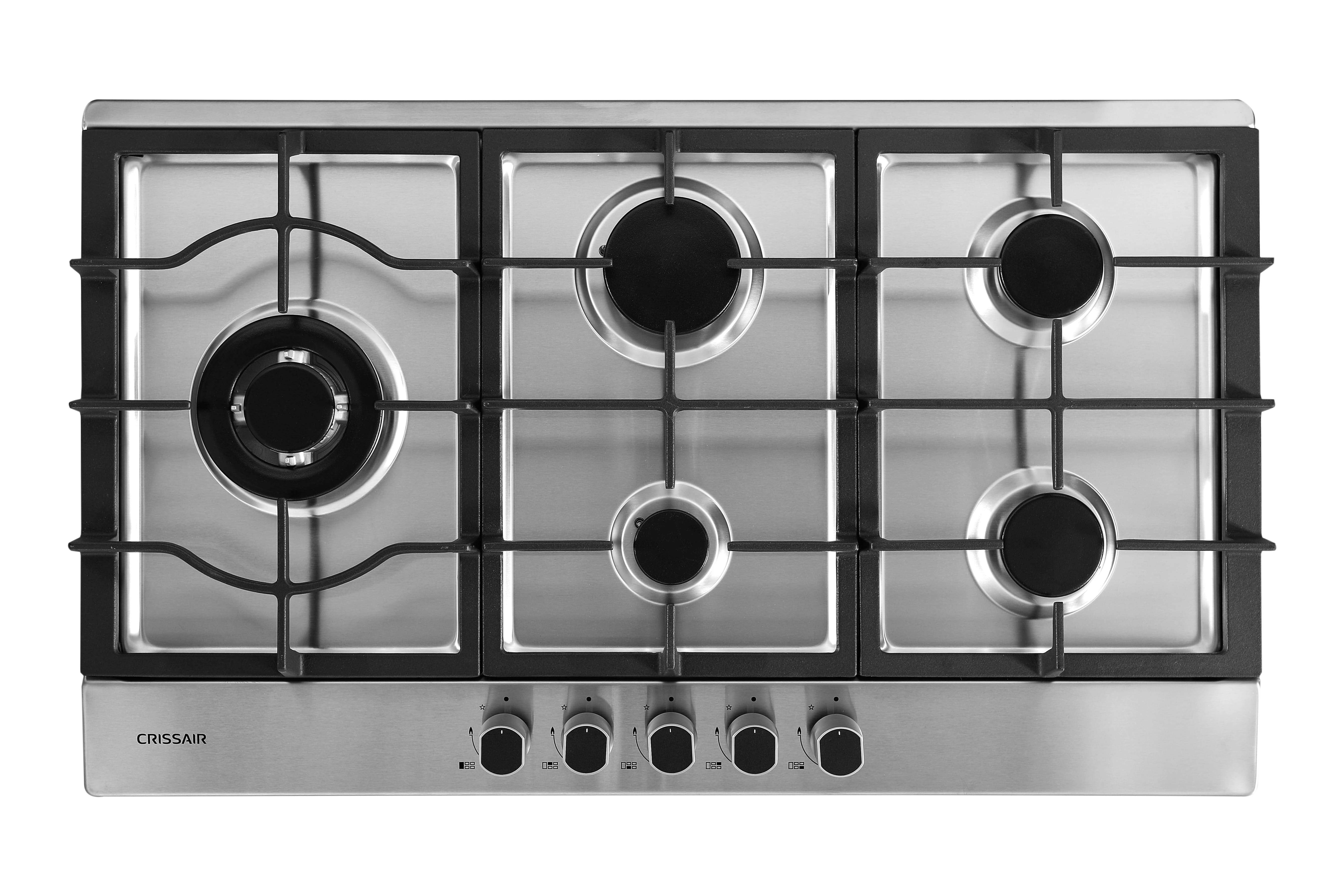 Cooktop Fuoco 90 Aço Inox 5 Queimadores SABAF Versatile Bivolt Crissair ...