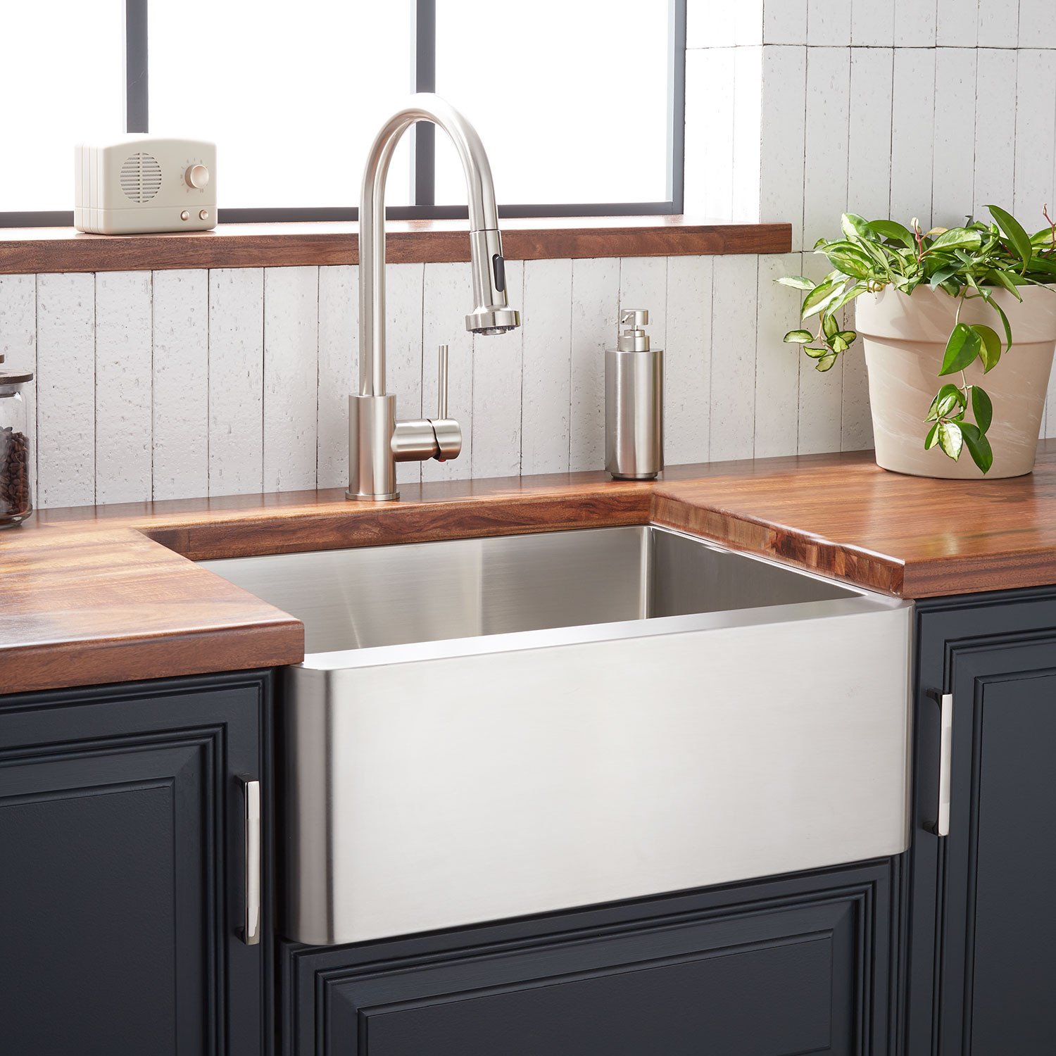 Cuba para Cozinha Farm Sink Steel Inox Escovado Quadratino ...