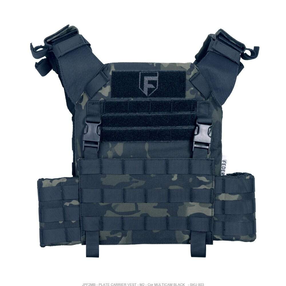 Colete Tático Modular PLATE CARRIER JPS M2 MULTICAM BLACK - La Catedral ...